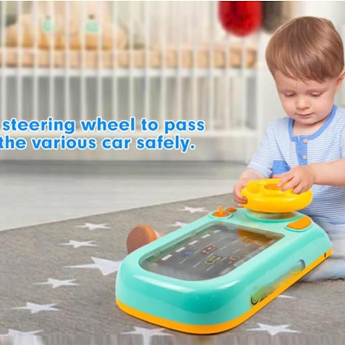 Driving Steering Wheel Toy, Interactive Steering Wheel for Kids, Simul ...