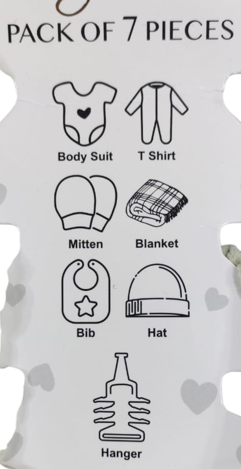 7pc Newborn Starter Set Green Color – Baby Bazar