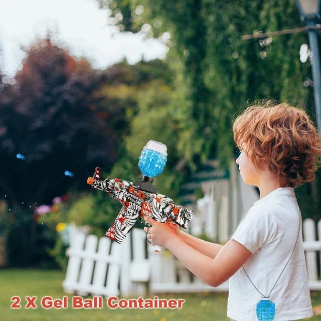 AK47 Electric Gel Blaster Gun Toy Gun Water Ball gun Automatic with Ou ...