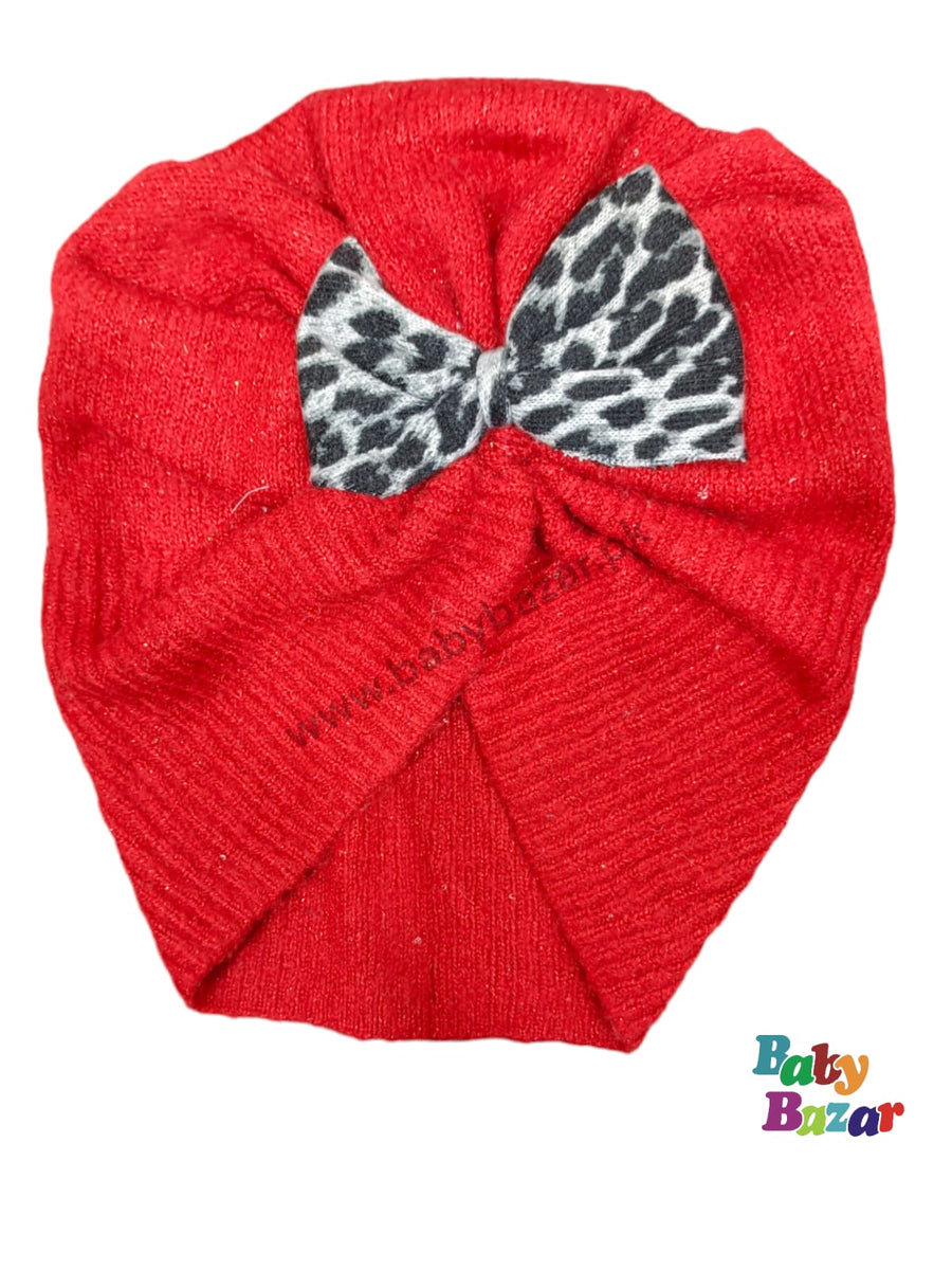 Baby Girl Turkish Style Red Winter Cap Size 6 Months to 2 Years – Baby ...
