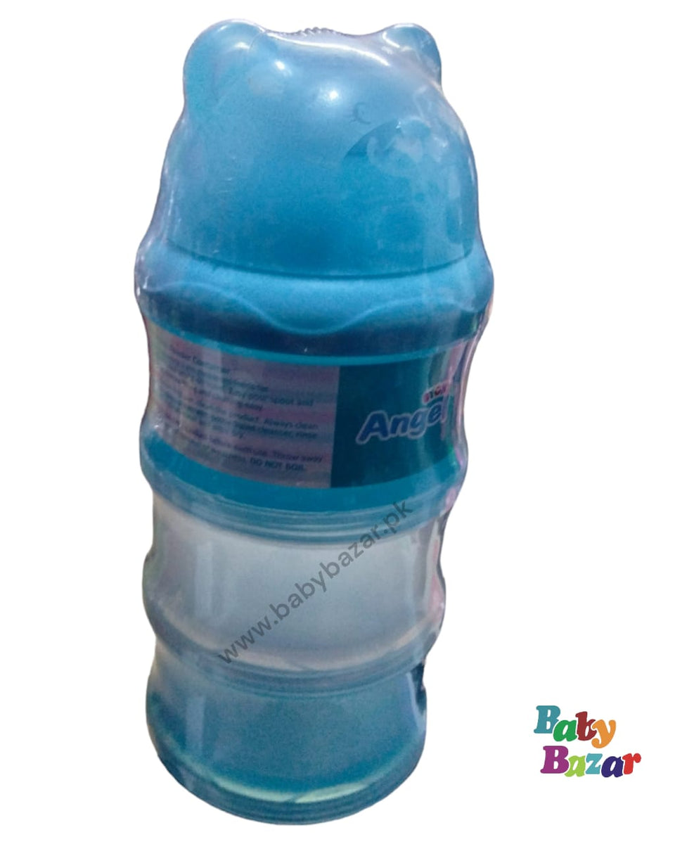 Baby Milk Container In 3 Layers Sky Blue Color – Baby Bazar