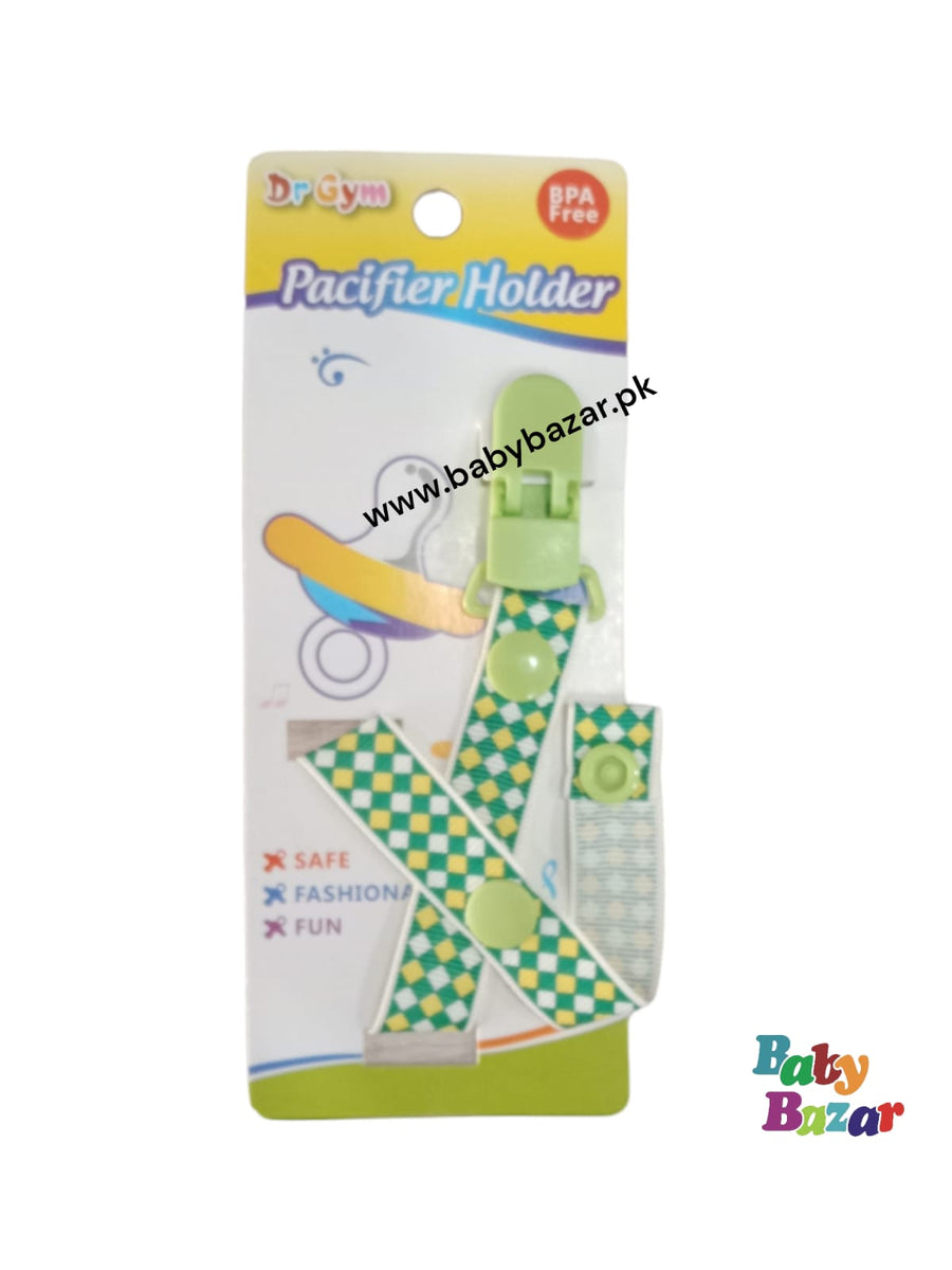 Baby Pacifier Chain In Green Color – Baby Bazar
