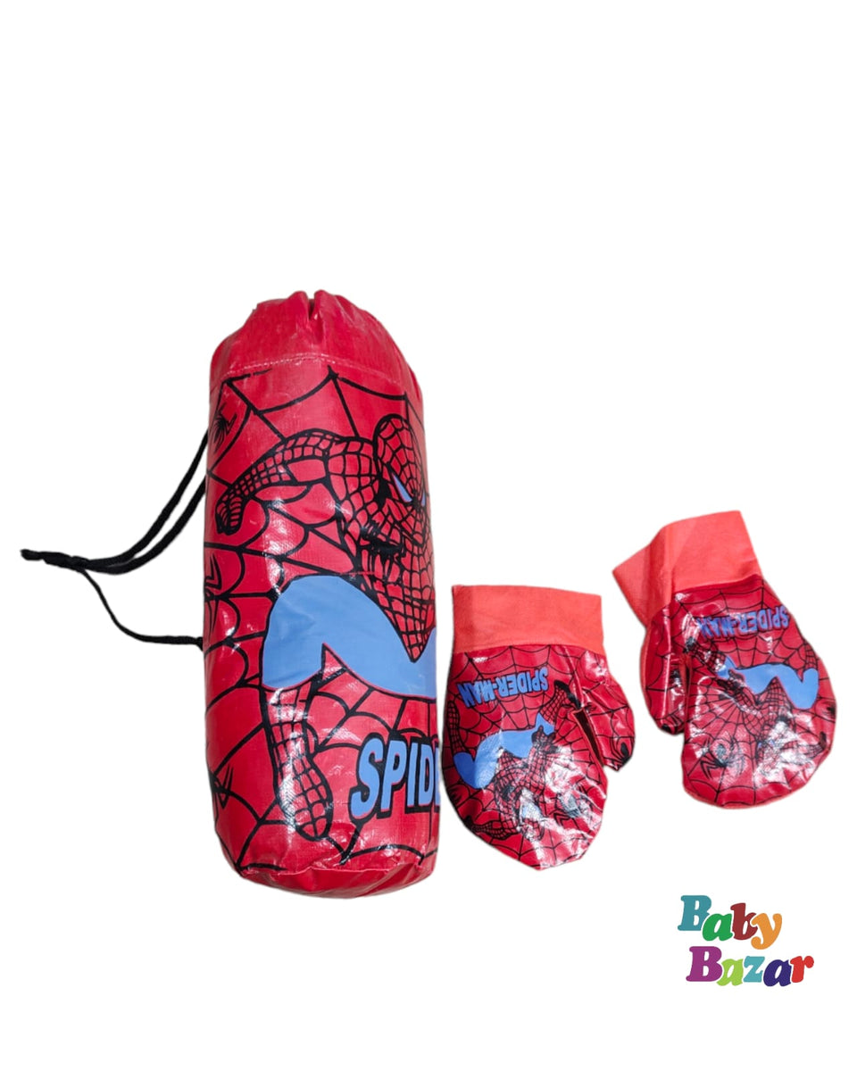 Baby Punching Bag Toy With Gloves Spiderman Character – Baby Bazar