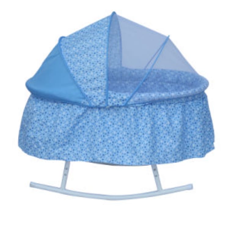 Baby Rocker / Manual Swing With Mosquito Net For New Born Babies In Bl ...