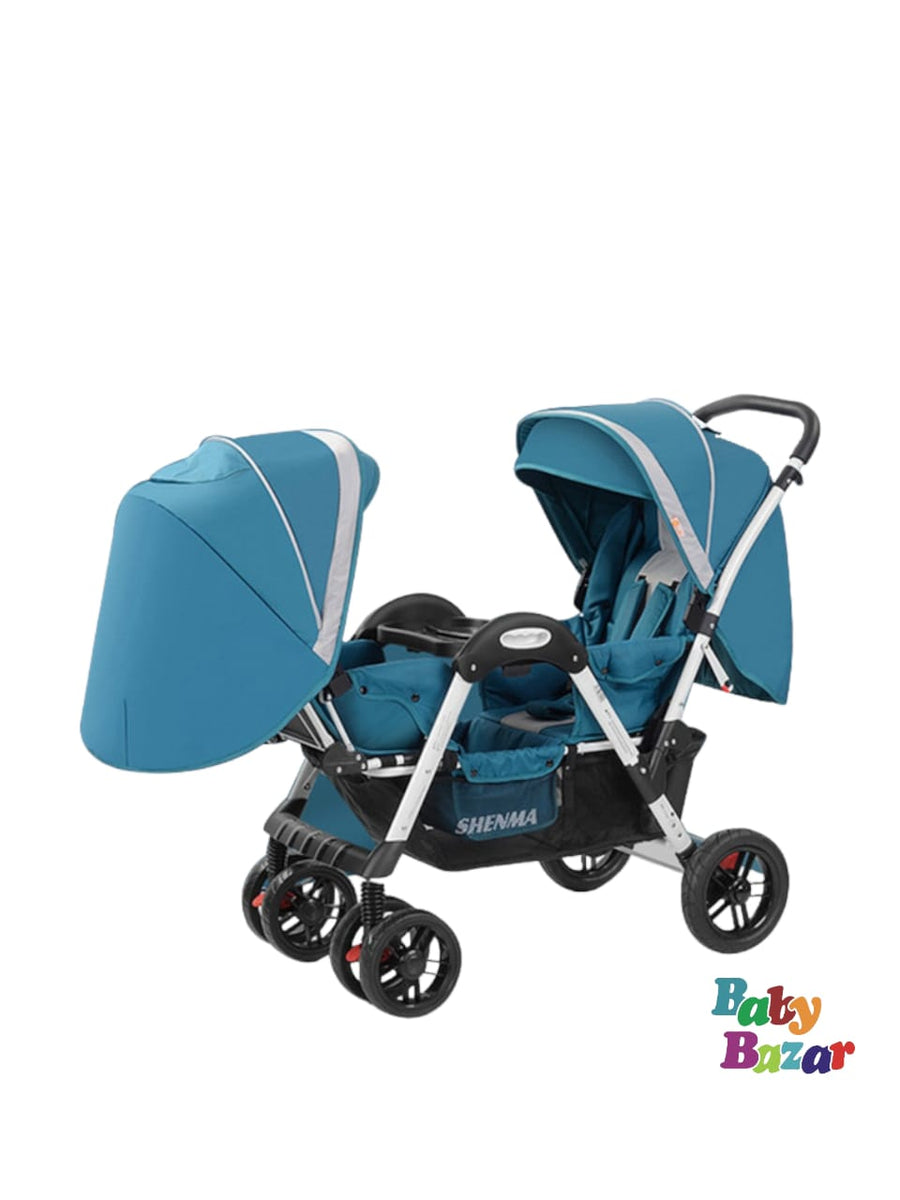 Baby Stroller for Twins-Cozy Compact Twin Stroller, Double Infant Stro ...
