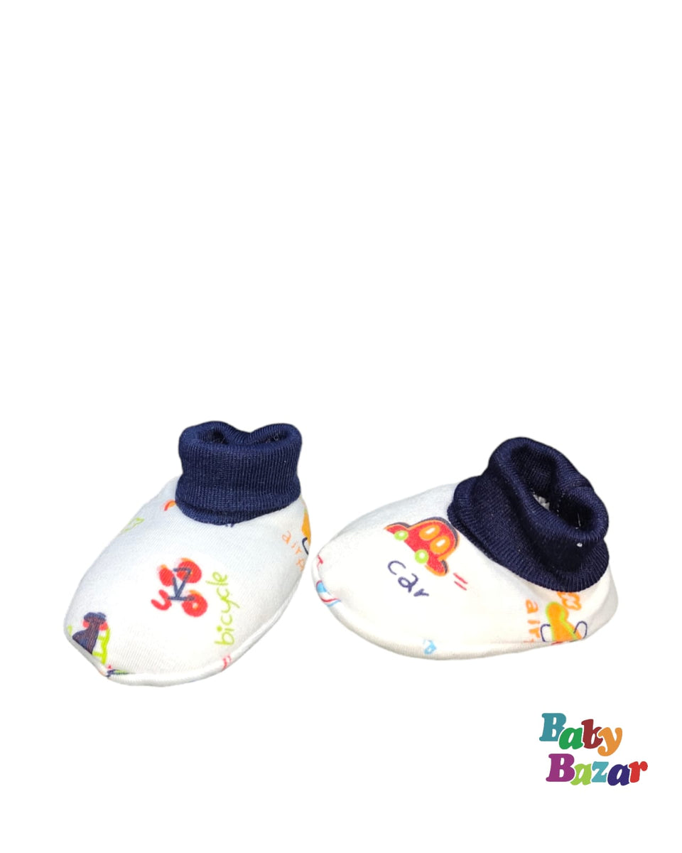 Booties For Newborn Baby In Blue Color – Baby Bazar