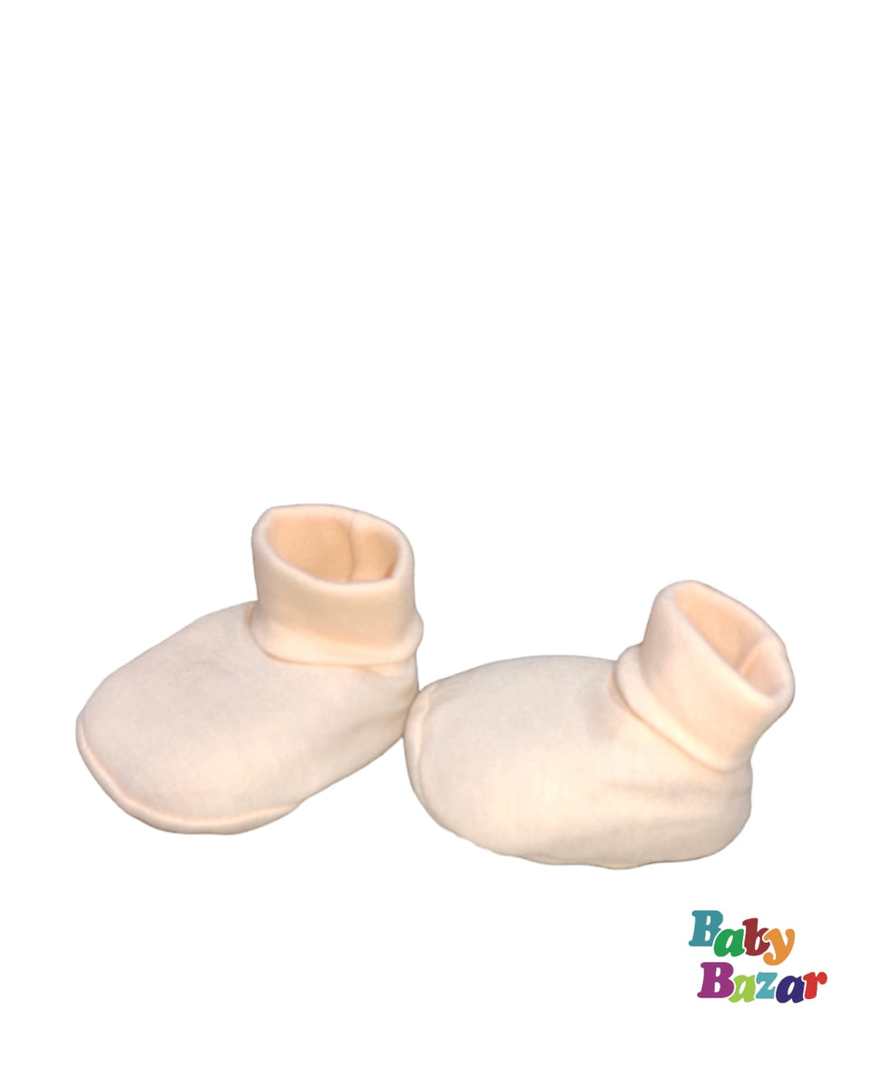 Booties For Newborn Baby In Skin Color – Baby Bazar