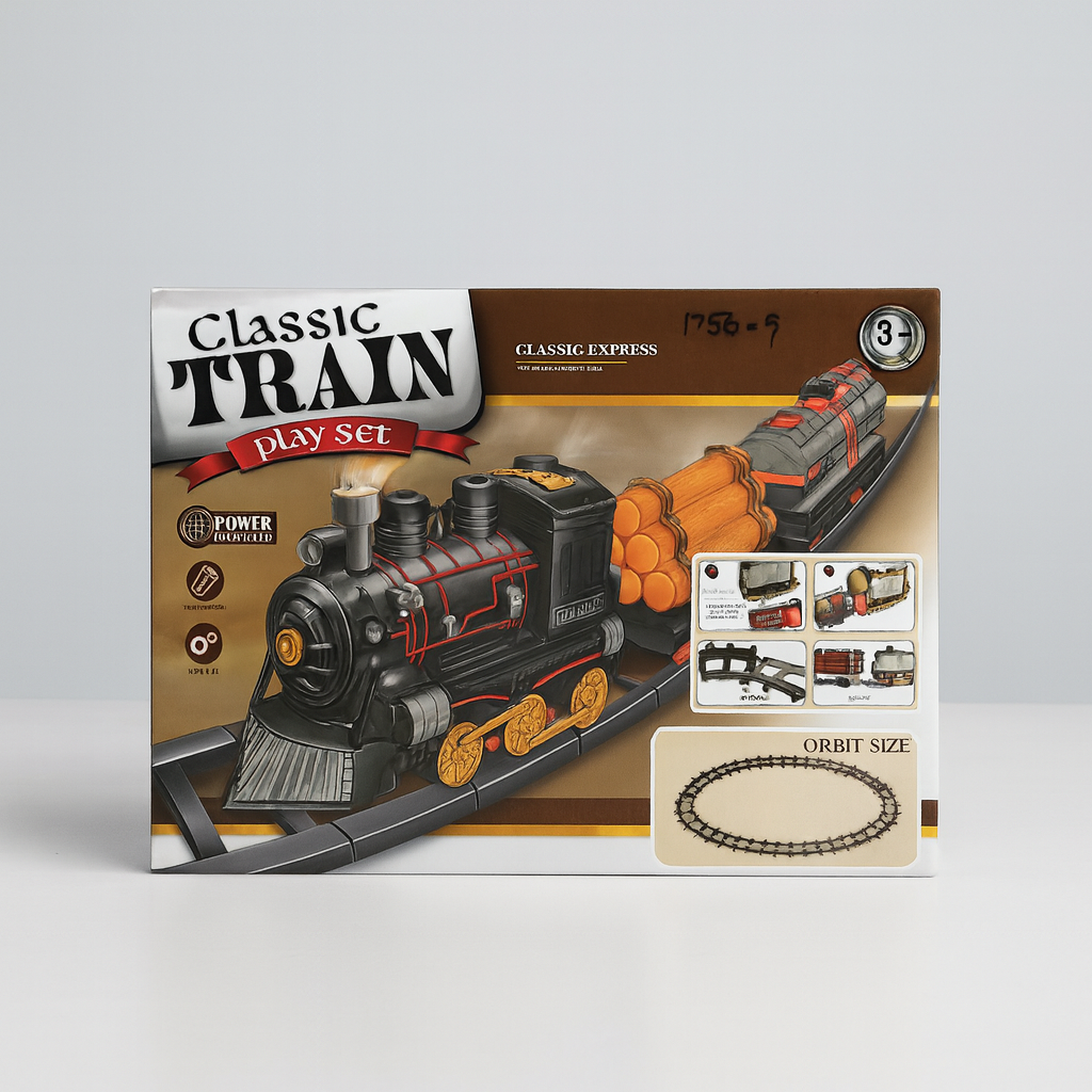 Classic Train Play Set – 11 Piece Battery Operated Steam baby - bazar ...