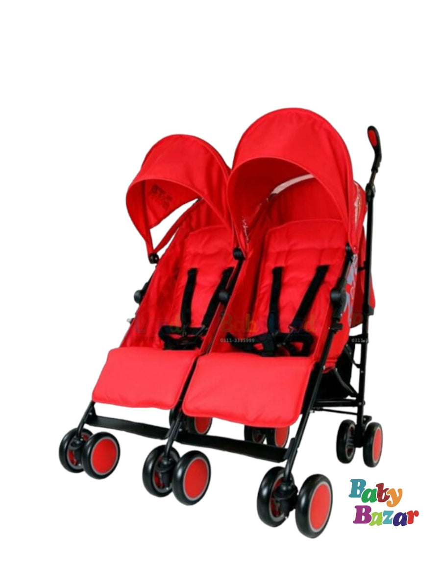 Double Stroller/Pram For Twins Baby – Baby Bazar