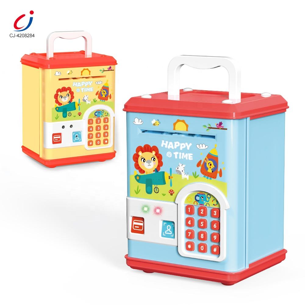 Chengji piggy bank safe toy educational simulated password fingerprint ...