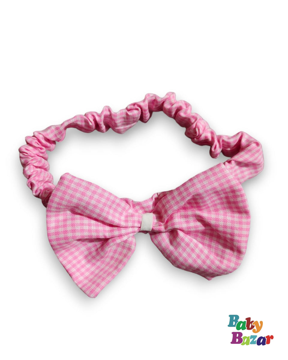 Head Ribbon For Baby Girl In Pink Color – Baby Bazar