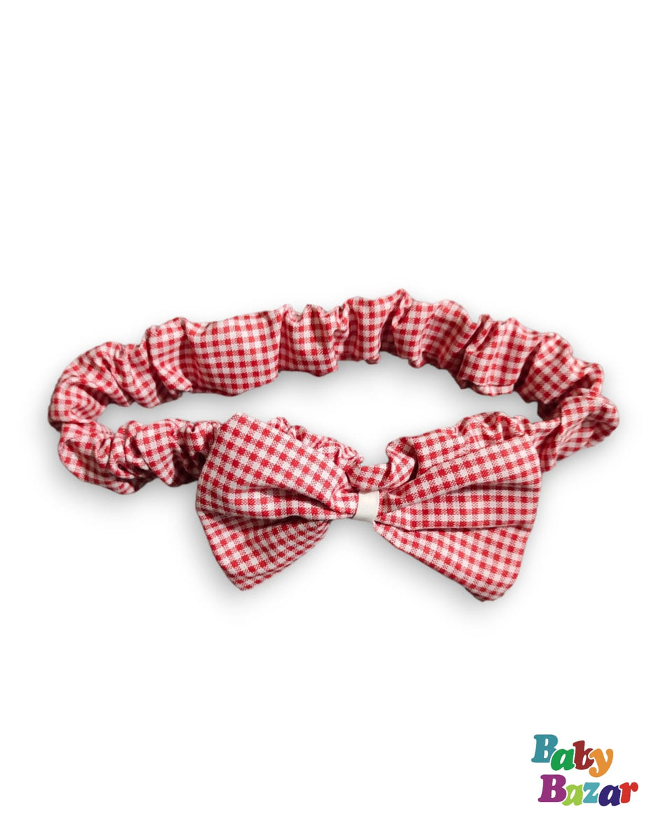 Head Ribbon For Baby Girl In Red Color – Baby Bazar