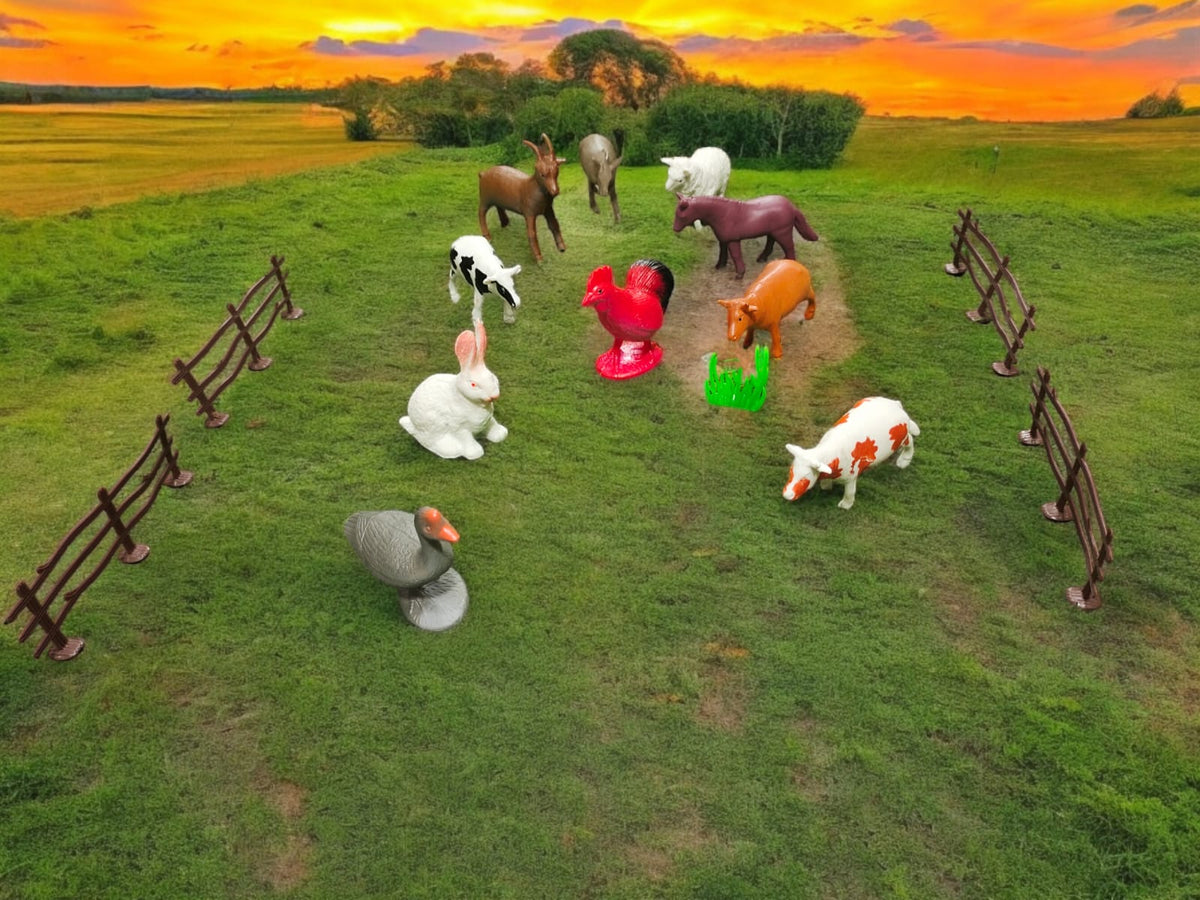 Animal Farm Rattles For Kids - Multi – Baby Bazar