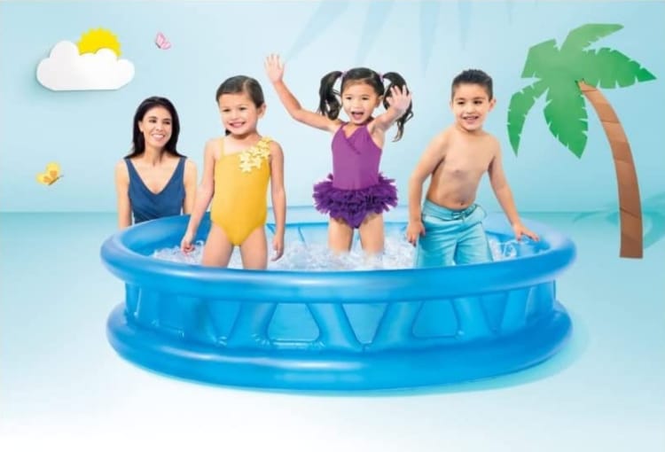 Intex Sunset Glow Pool for Kids Dimensions: (66 x 18) Inches – Baby Bazar
