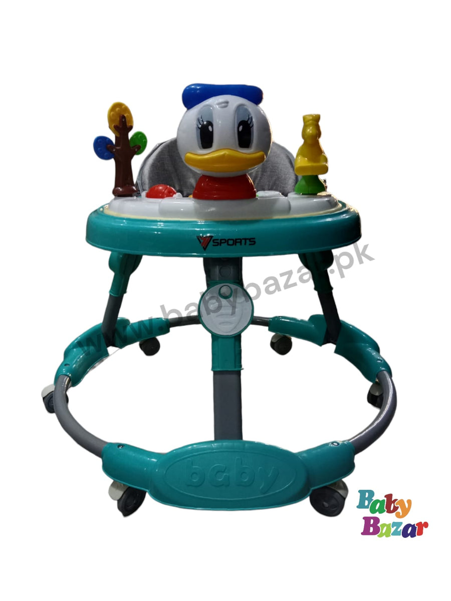 Kidzee Baby Walker for Kids, Foldable Kids Walker with 3 Height Adjust ...