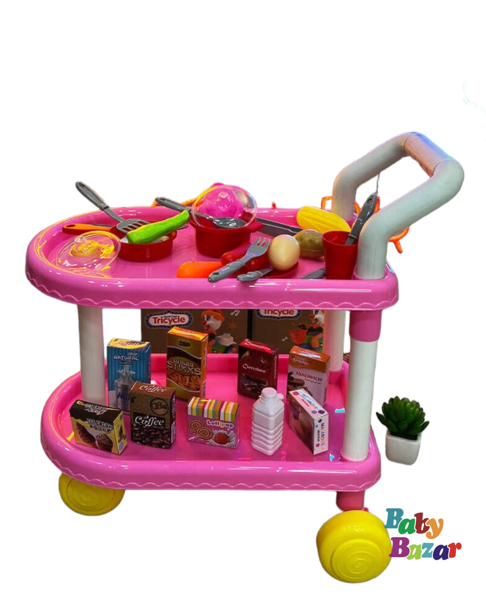 Kitchen Food Cart Trolley – Baby Bazar