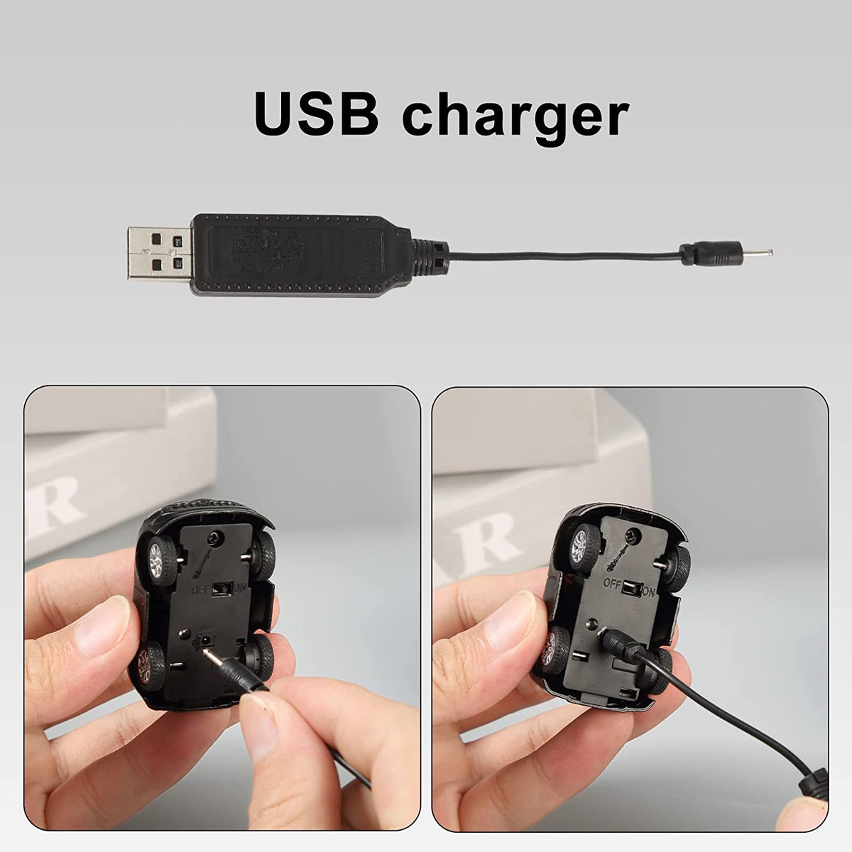 Mini RC Car Watch Toy Cartoon Remote Control USB Electric Wrist Strap ...