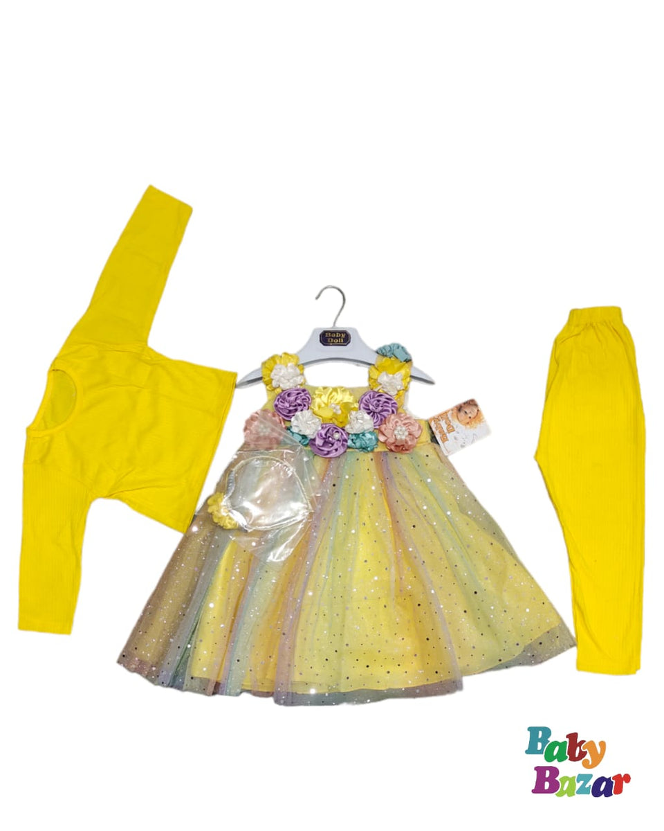 Most Stylish And Beautiful For Baby Girl In Yellow Color – Baby Bazar