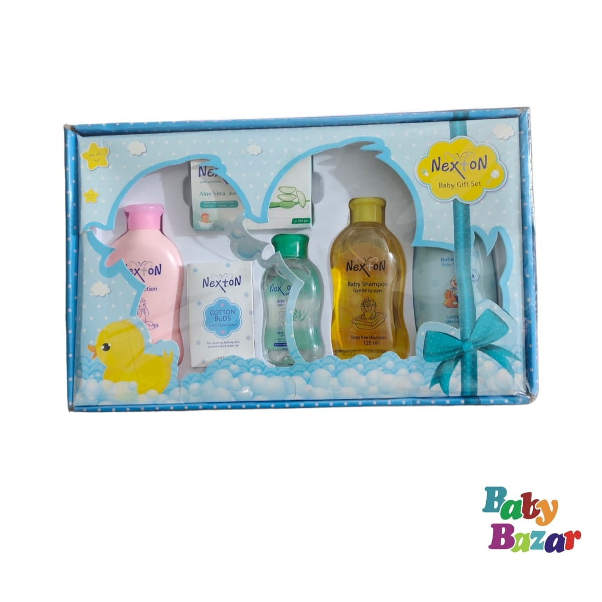 New Born Babies 6Pc Cosmetic Kit Set Of Nexton Brand-Blue – Baby Bazar