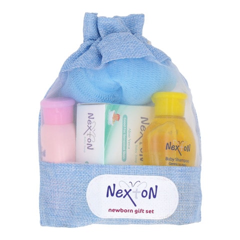 New Born Babies 6Pc Cosmetic Kit Set Of Nexton Brand -Blue – Baby Bazar
