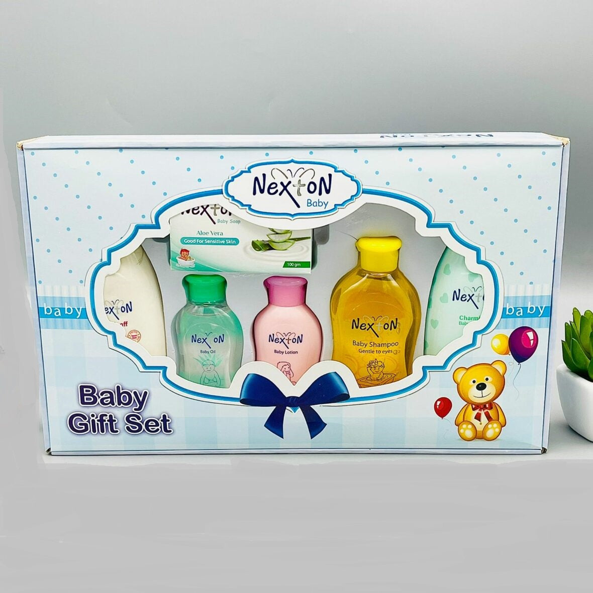 New Born Babies 6Pc Cosmetic Kit Set Of Nexton Brand -Light Blue – Baby ...