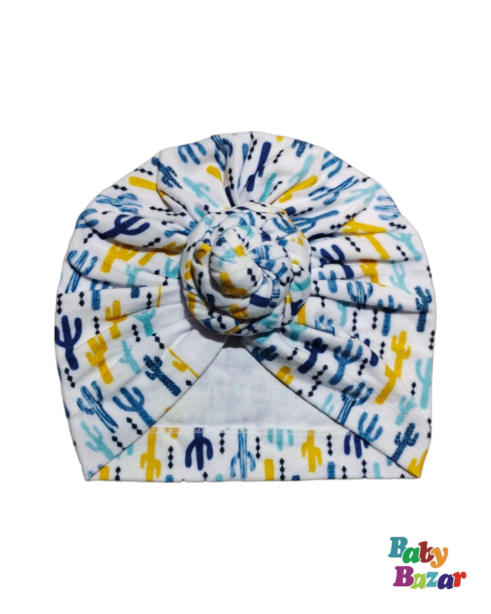 New Born Baby Girl Summer Cap In Cactus Print – Baby Bazar