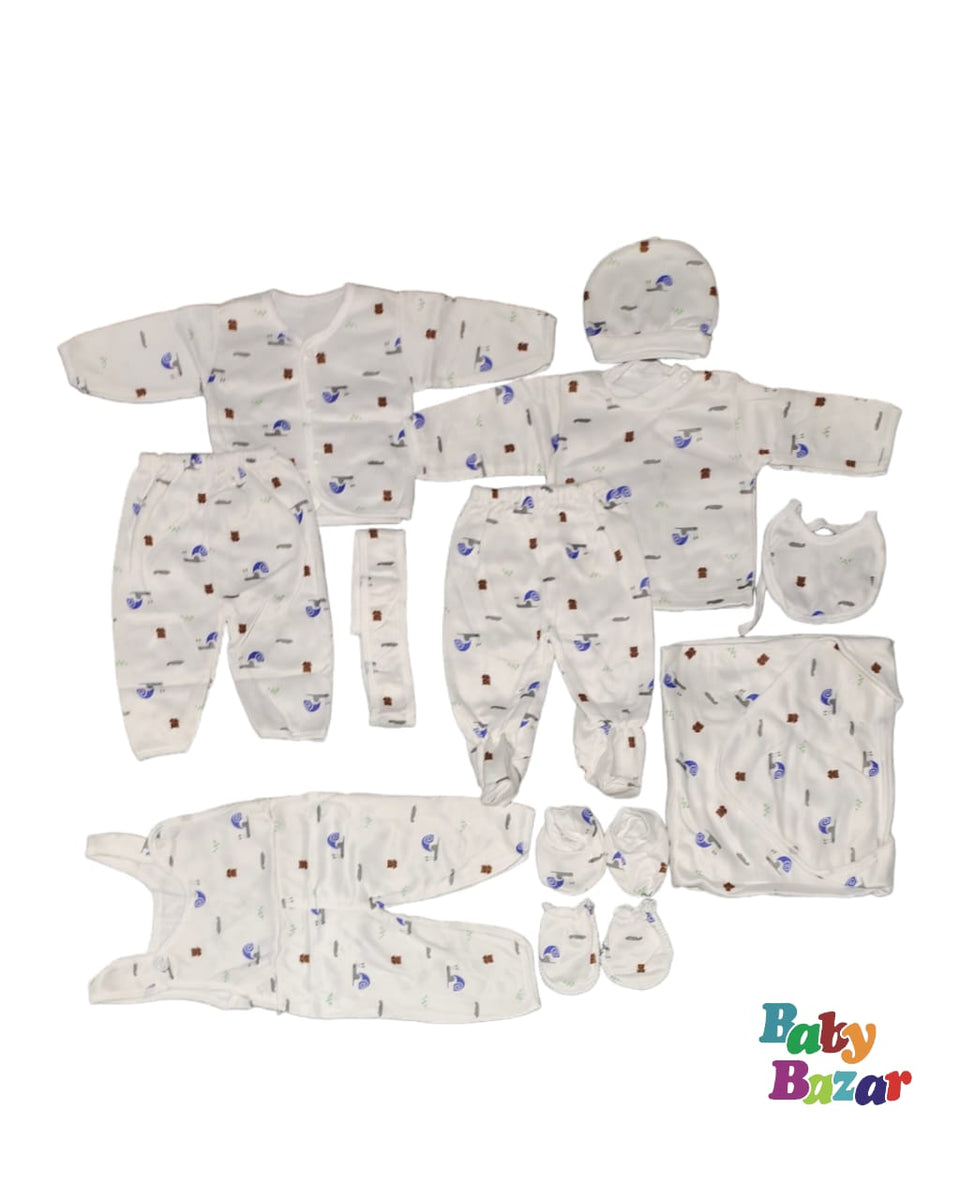 Newborn Baba 11pc Set Blue – Baby Bazar