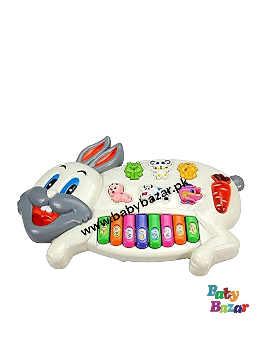 Rabbit Piano Keyboard (Multicolor) – Baby Bazar