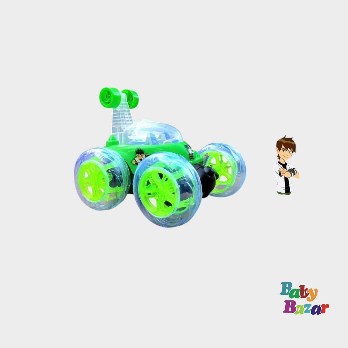 Rolling Twister 360Degree BEN 10 Remote Control Stunt Car-Green – Baby ...