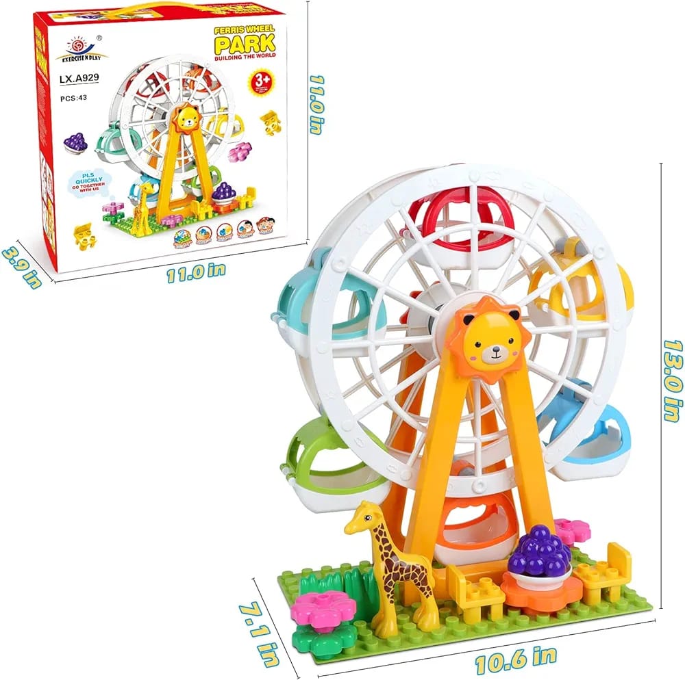 Rotating Ferris Wheel Building Blocks Sets Toy – Baby Bazar