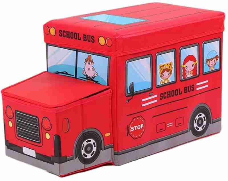 School Bus Shape Toy Storage Box – Baby Bazar