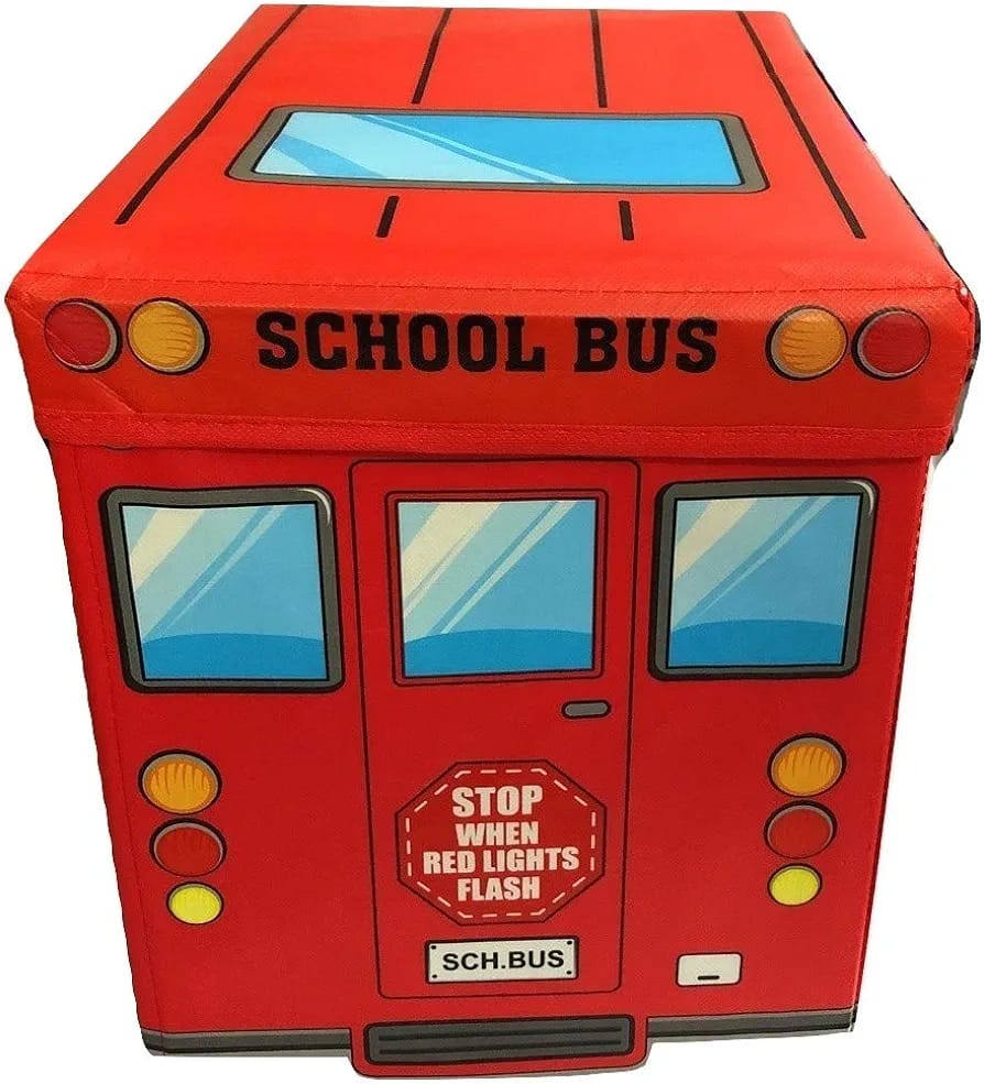 School Bus Shape Toy Storage Box – Baby Bazar