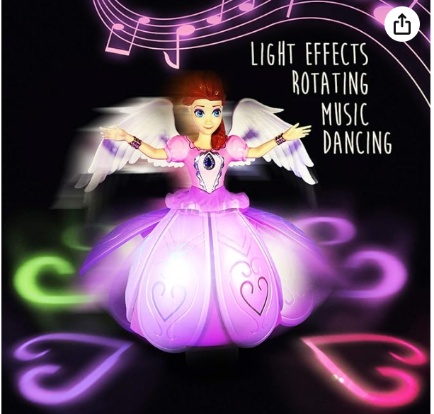 Battery Operated Princess Dolls Toys for Girls; Dancing Angel Girl Dol ...