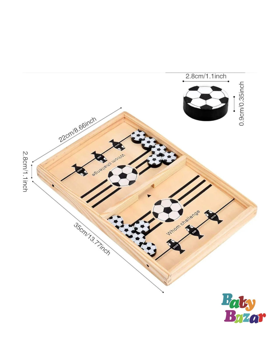 Sling Puck Game Board Game Wooden Portable Table – Baby Bazar
