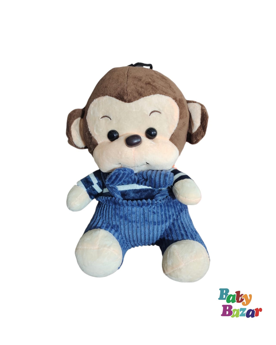 Small Size Soft Monkey Stuff Toy Blue – Baby Bazar