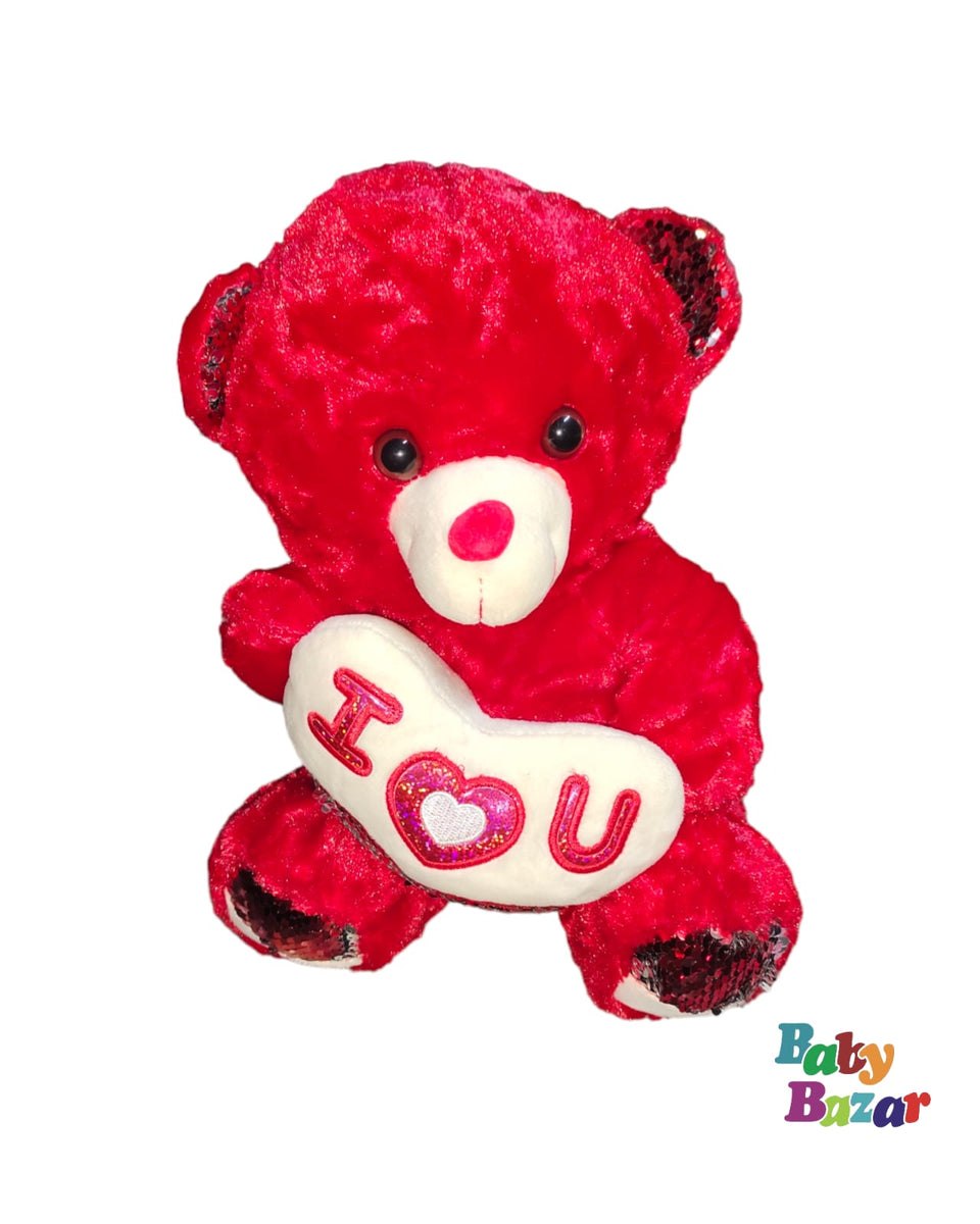Small Size Soft Plush Cute Teddy Bear Stuff Toy |Red – Baby Bazar