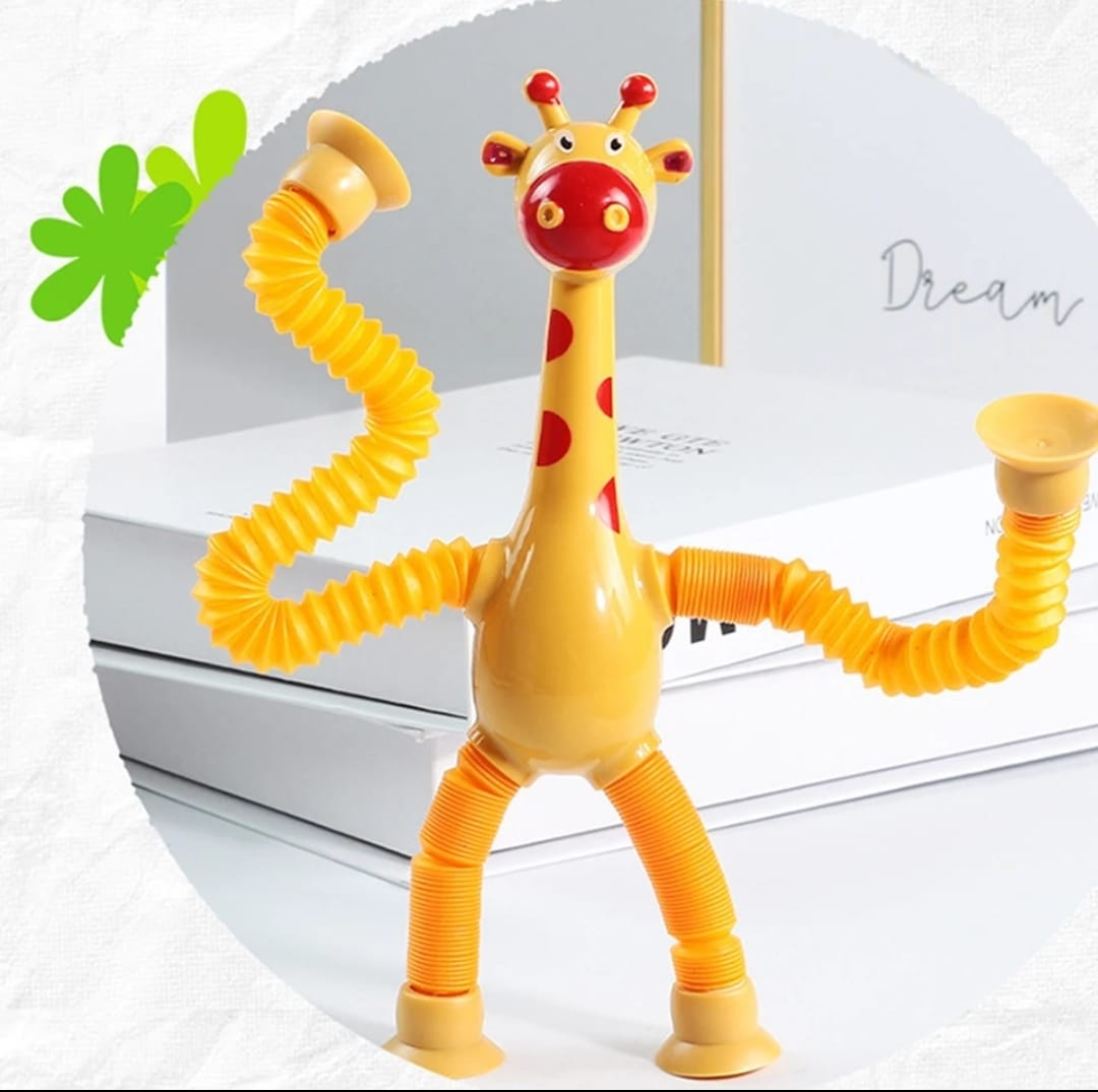 Telescopic Suction Cup Giraffe Toy – Baby Bazar