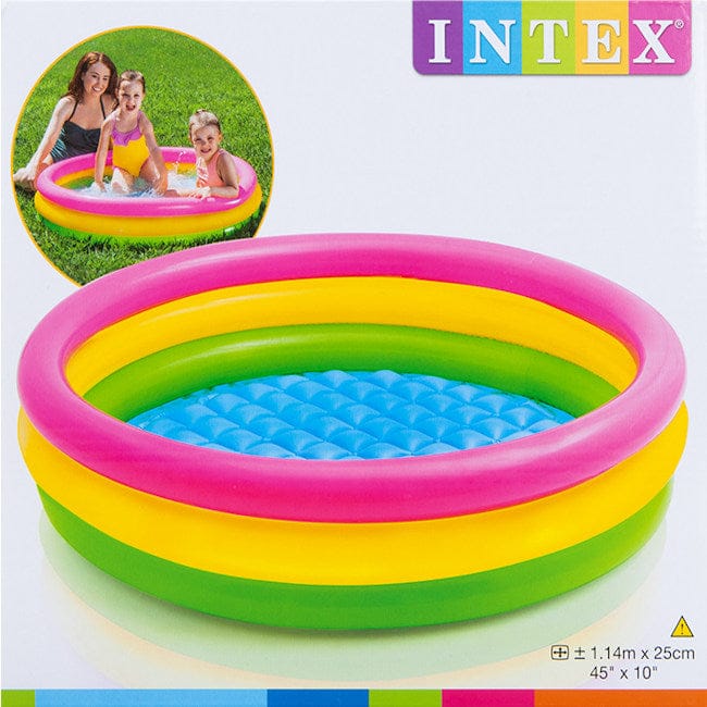 #57412 Three-Ring Paddling Pool With Soft Inflatable Floor Individuall ...