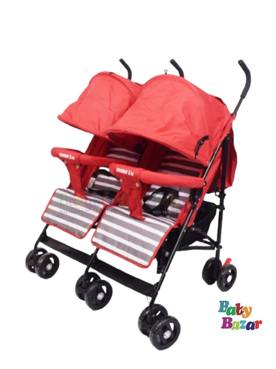 Twin Baby Stroller Double Baby Pram for Twins Baby Two Seat Stroller ...