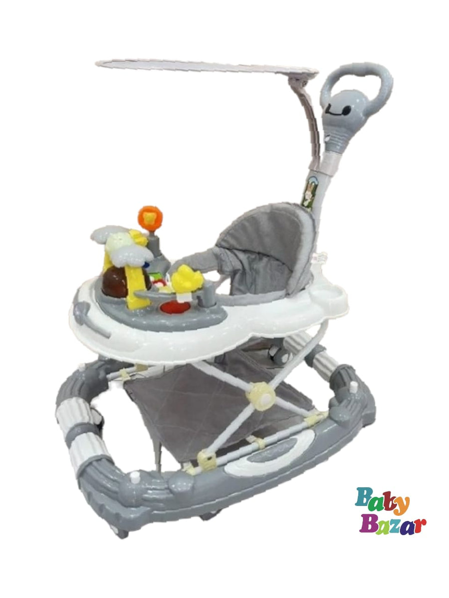 Baby Walker 3in1 Grey – Baby Bazar