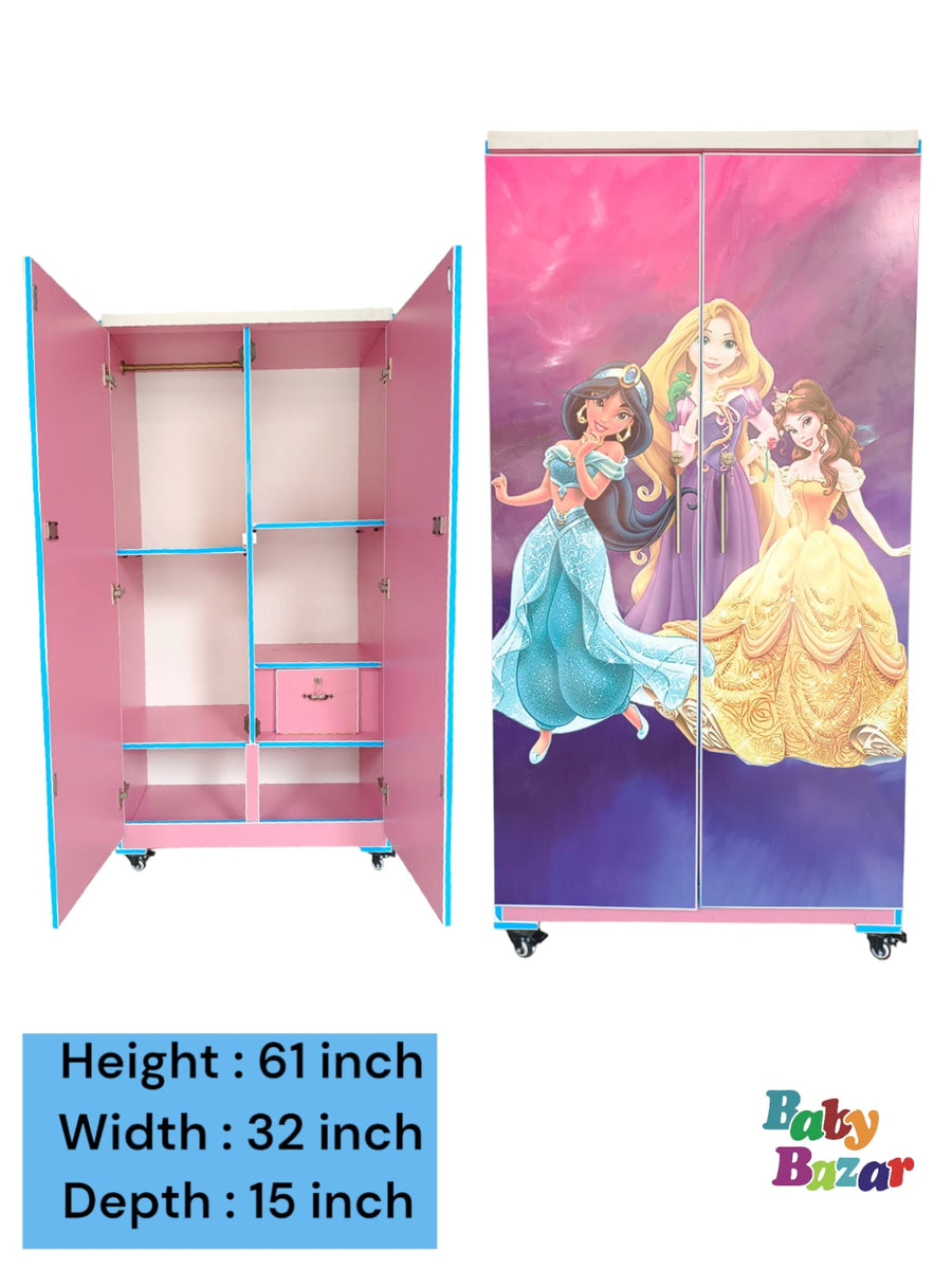 Stylish 5x3ft Wooden Baby Cupboard: Large hanging & storage In Barbie ...