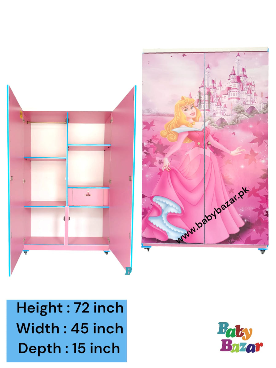 Stylish 6x4ft Wooden Baby Cupboard: Large hanging & storage In Barbie ...