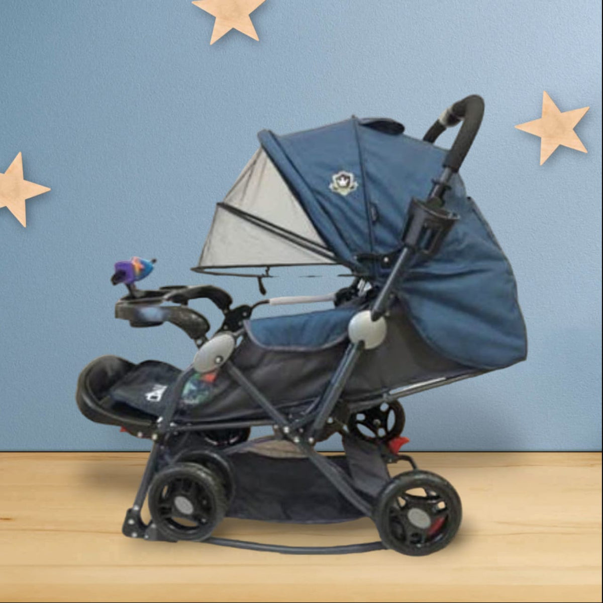2 in 1 Rocking Baby Stroller – Baby Bazar