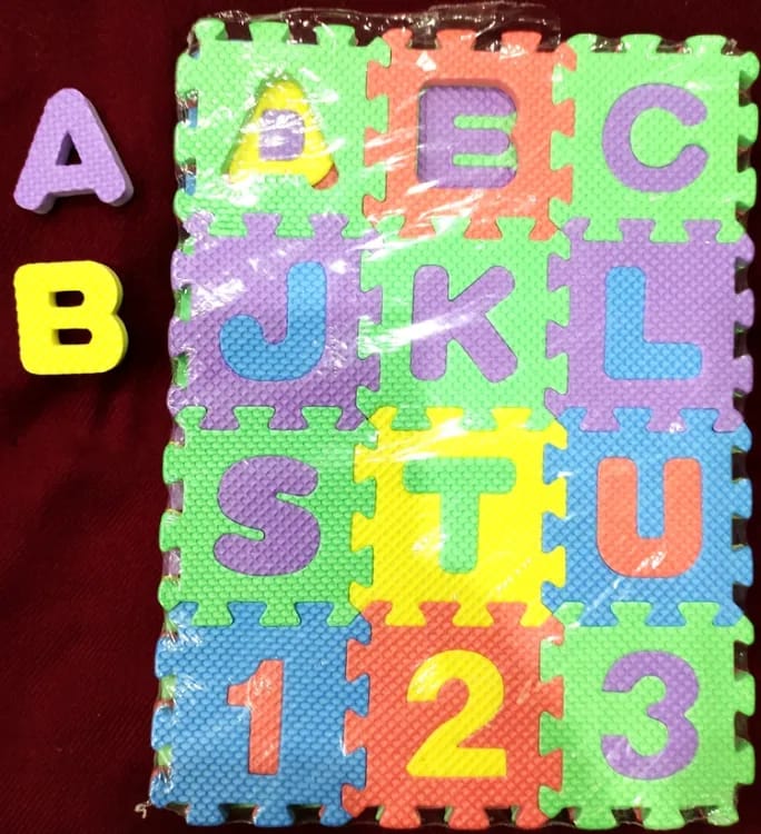 ABC & 123 - Kids Block Mat Alphabets - Abc Toy Block Mat – Baby Bazar