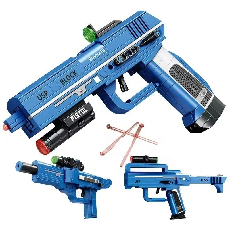 USP Semi Automatic Pistol Model Building Blocks Toy-Baby Bazar