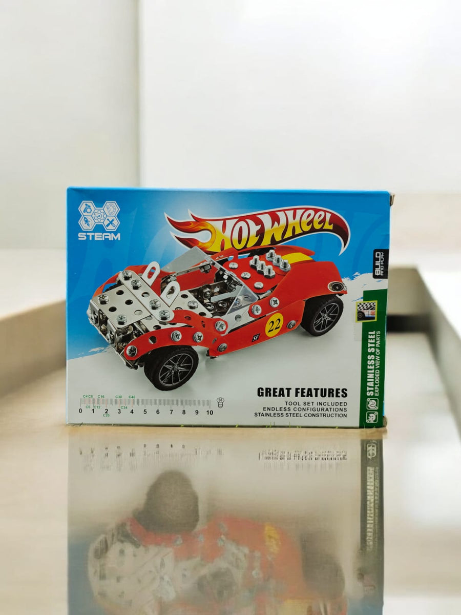 Hot Wheel Lego Block Car Toy-Baby Bazar