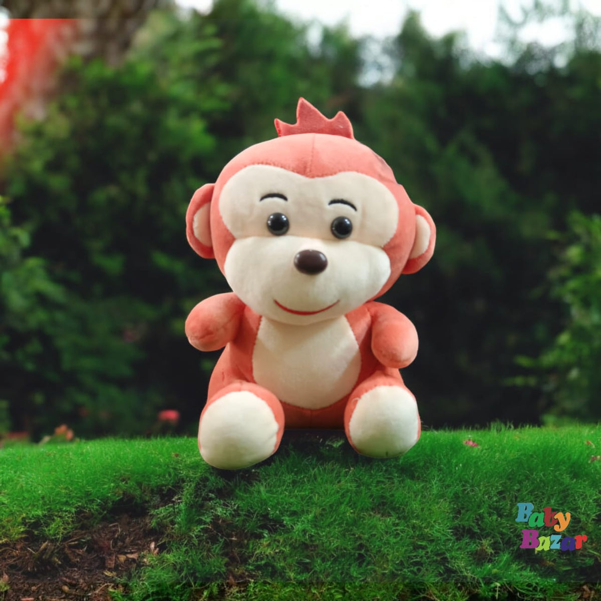 Soft Stuffed Cartoon Pink Monkey Plush Animal Toys – Baby Bazar