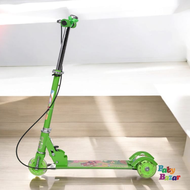 Beautiful 3 Wheel Folding And Adjustable scooty With Light For kids ...