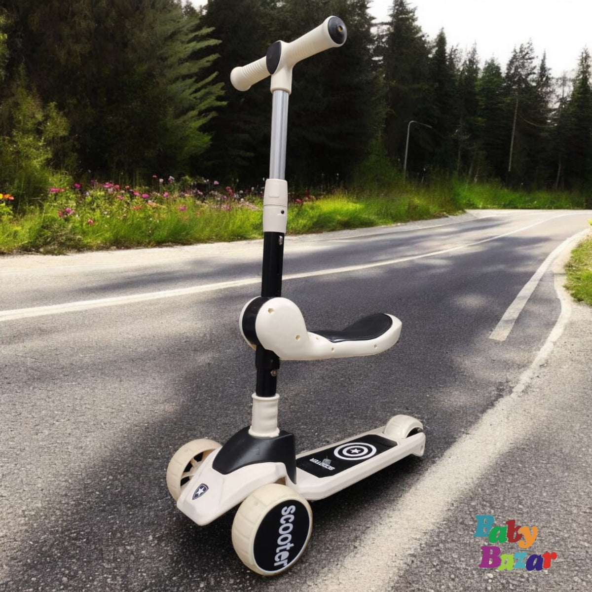 Kids Scotty Kids Adjustable Height and Removable Seat with 3 LED Wheel ...