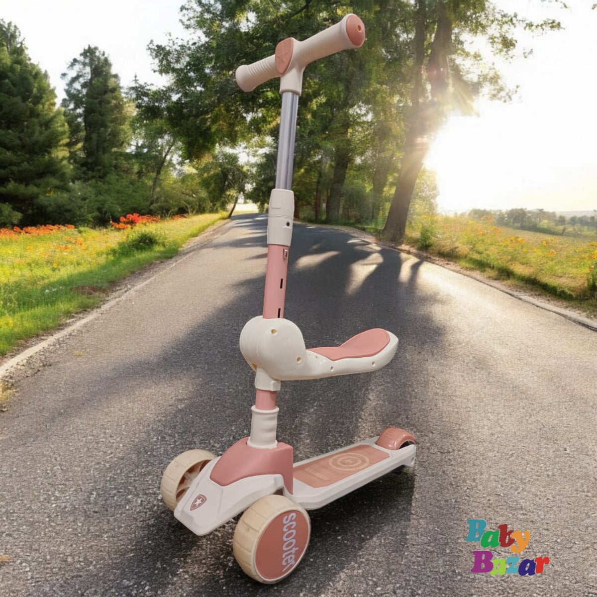 Kids Scotty Kids Adjustable Height and Removable Seat with 3 LED Wheel ...